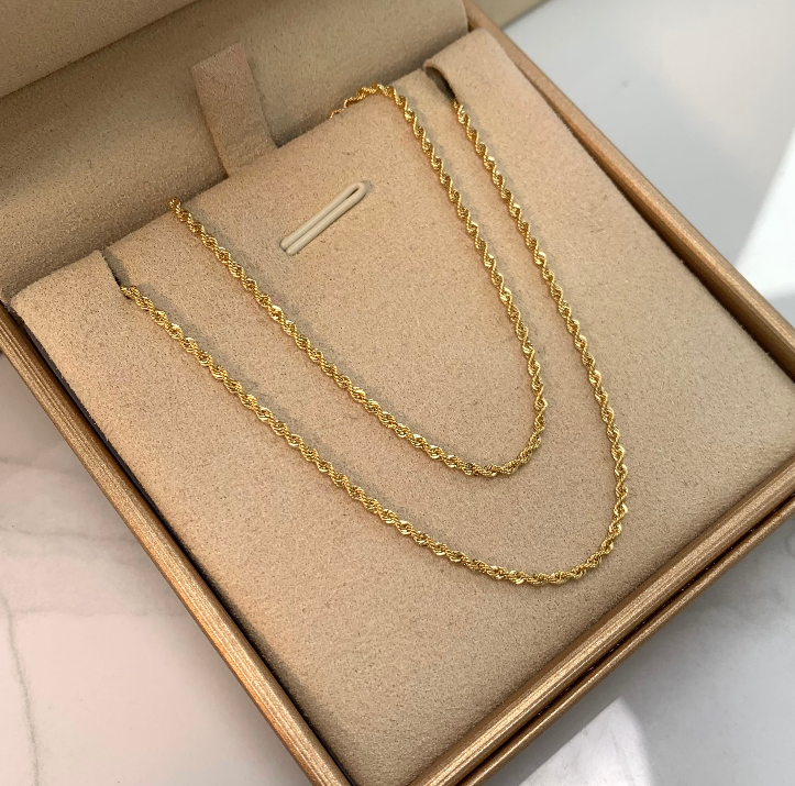 CADENA ITALY LAZO ORO AMARILLO 18K +3 / 1,75 GR / 1,6 MM / 50 CM – Horus